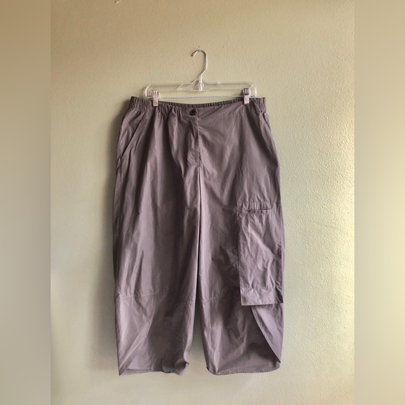 Sun Kim | Pants & Jumpsuits | Sun Kim Cargo Windbreaker Lagenlook Drop ...